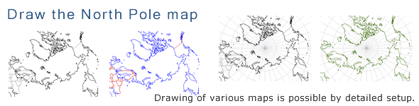 CraftMAP -North Pole blank outline MAP-